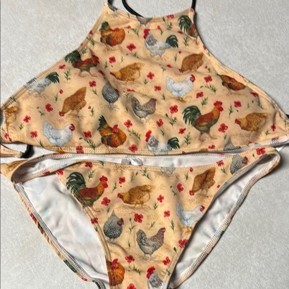 Swim | Chicken Print Bikini Set | Poshmark